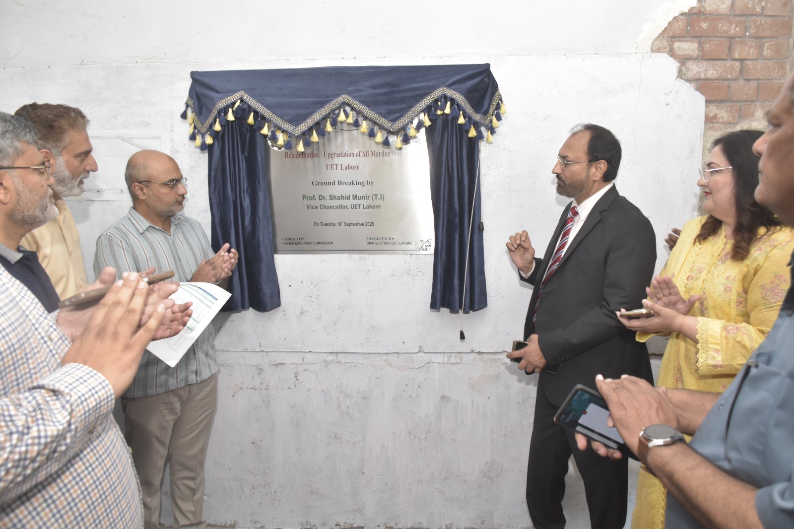Vice Chancellor Inaugurates Renovated Ali Mardan Hall at UET Lahore ...