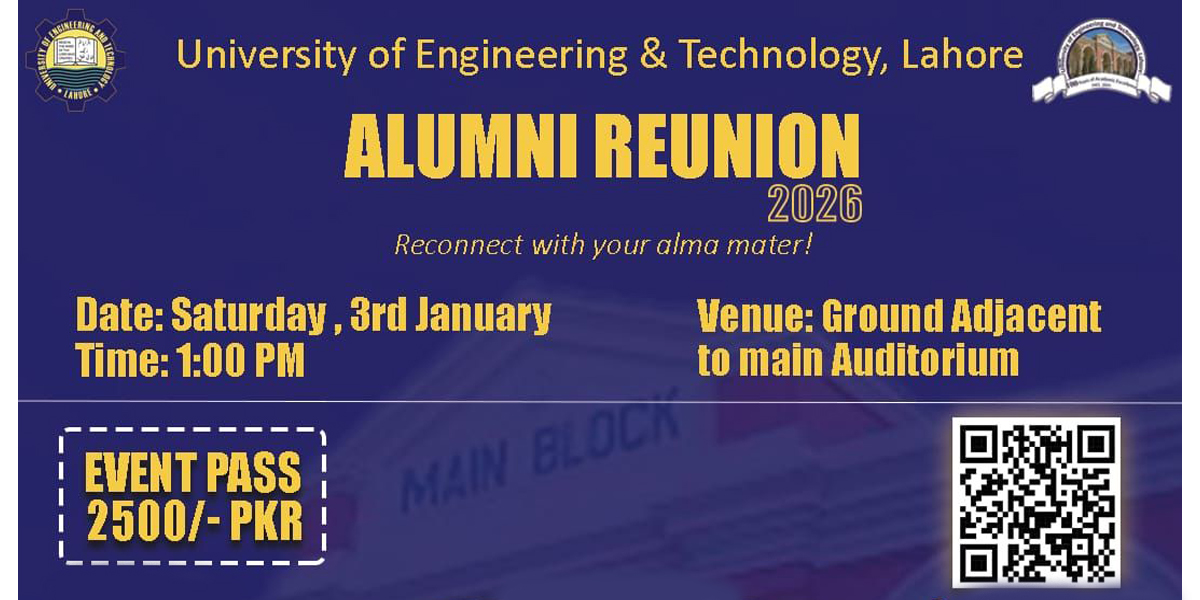 UET Lahore Alumni Reunion 2026