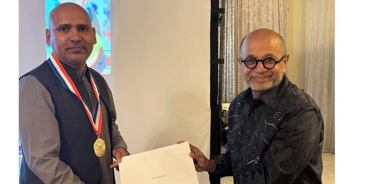 UET Alumnus Dr. Zafar Shahid Honored with U.S. Presidential Volunteer ...